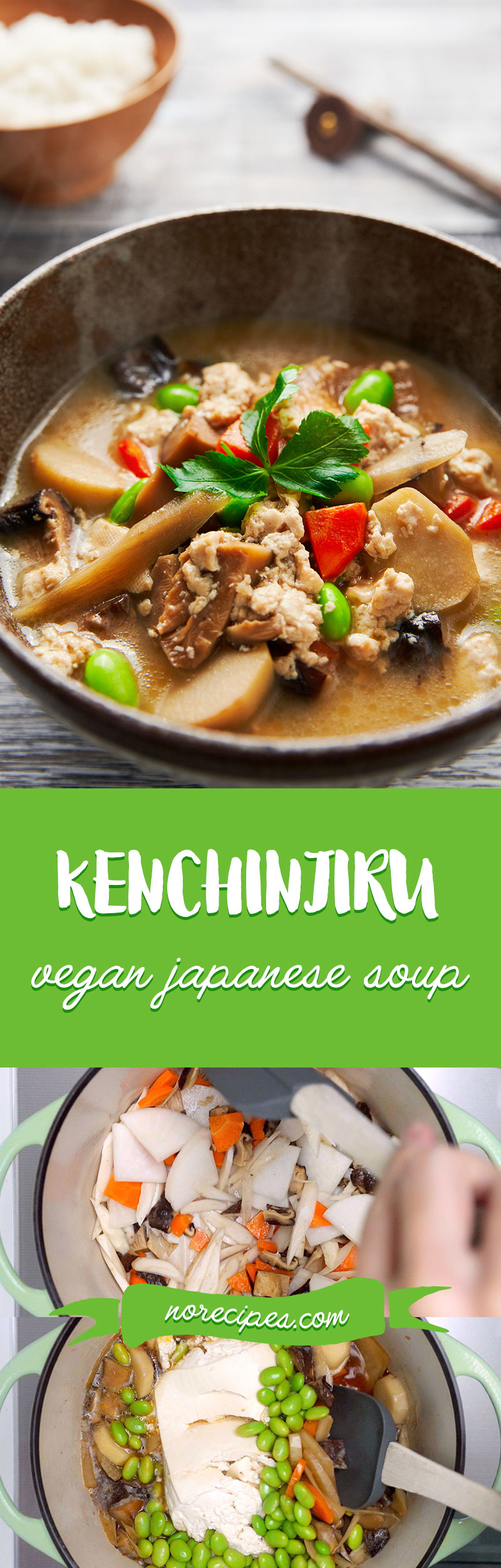Kenchinjiru Recipe (けんちん汁) - Vegan Japanese Soup