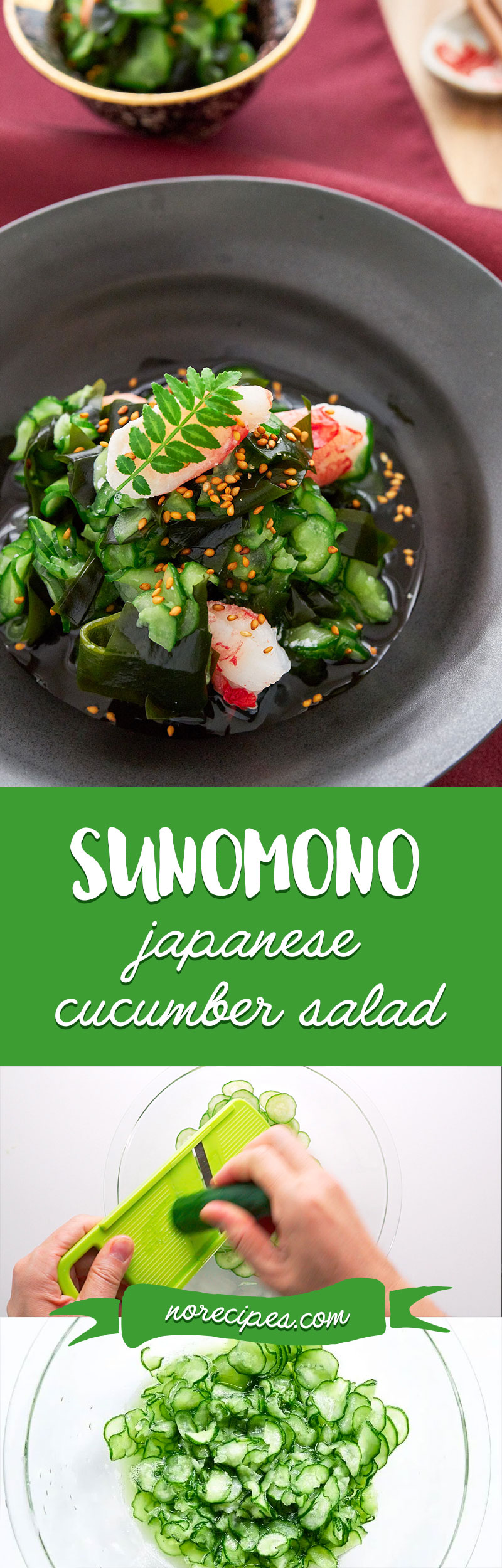 Japanese Cucumber Salad Recipe (酢の物 - Sunomono)