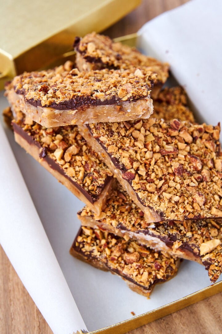 Best Almond Butter Toffee Recipe (a.k.a. English Toffee or Buttercrunch)
