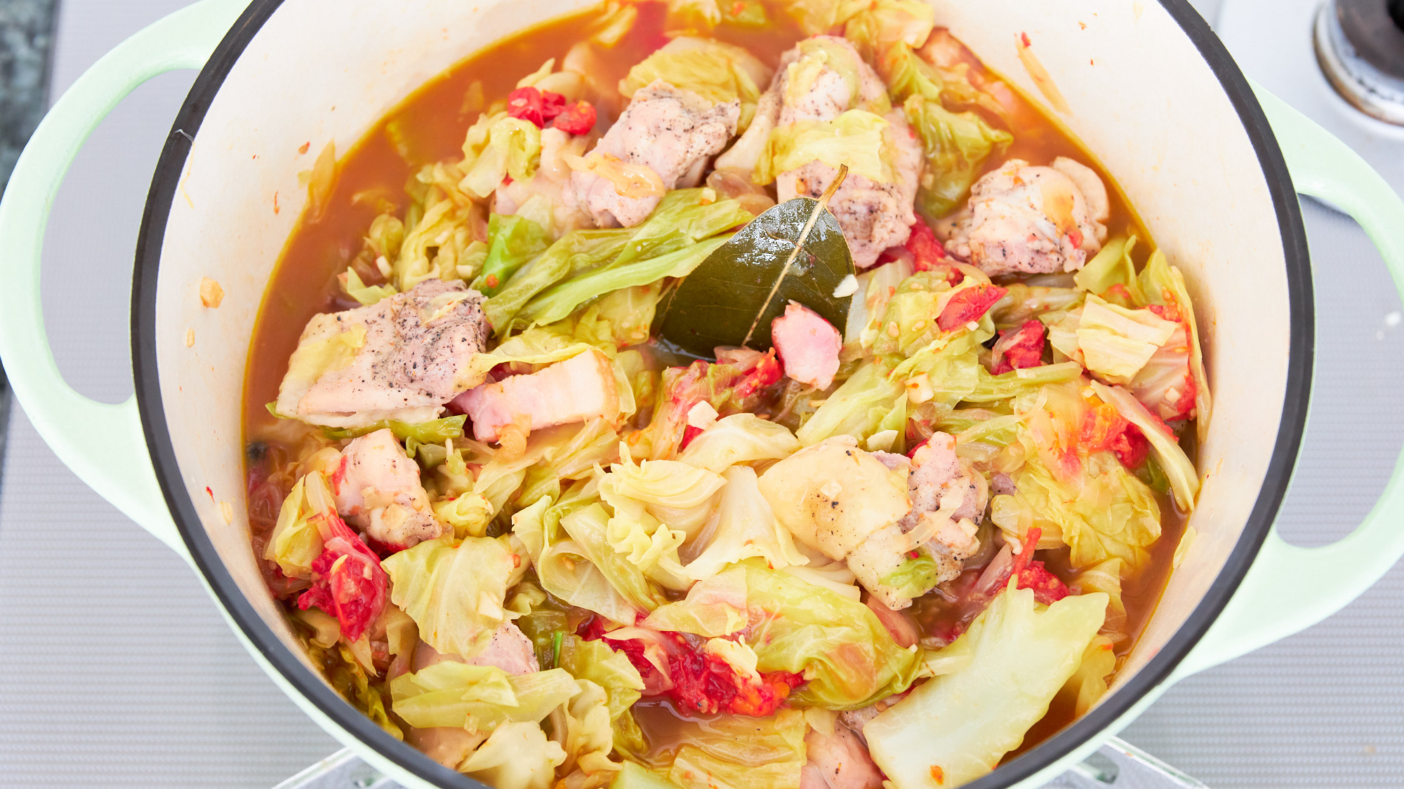 No-Fuss Cabbage And Chicken Stew Recipe