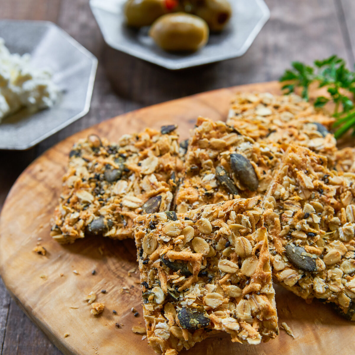 Cheesy Savory Granola Recipe - Granola Cheese Crackers