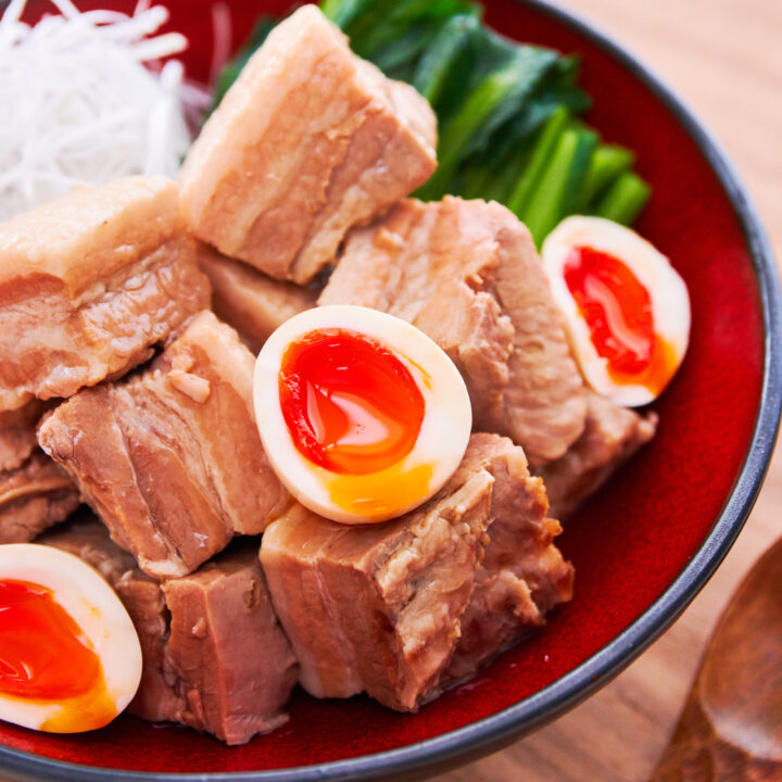Japanese Braised Pork Belly Recipe (角煮-Kakuni) -for Ramen