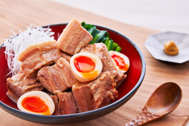 Japanese Braised Pork Belly Recipe (角煮-Kakuni) -for Ramen