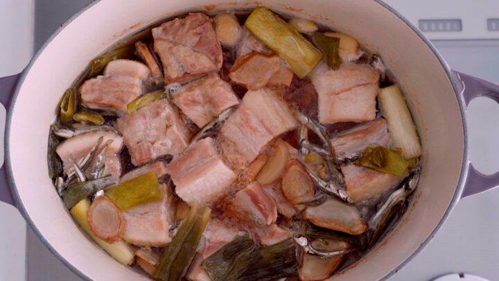 Japanese Braised Pork Belly Recipe (角煮-Kakuni) -for Ramen