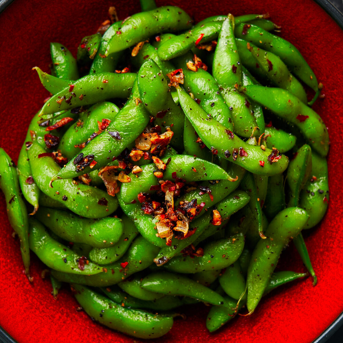 Spicy Edamame Recipe - Garlic with Double Pepper