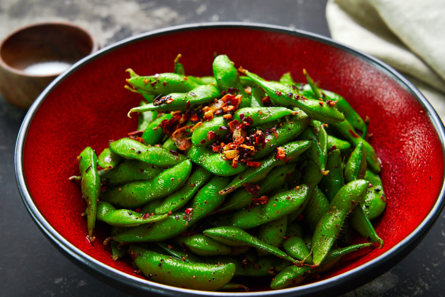 Spicy Edamame Recipe - Garlic with Double Pepper