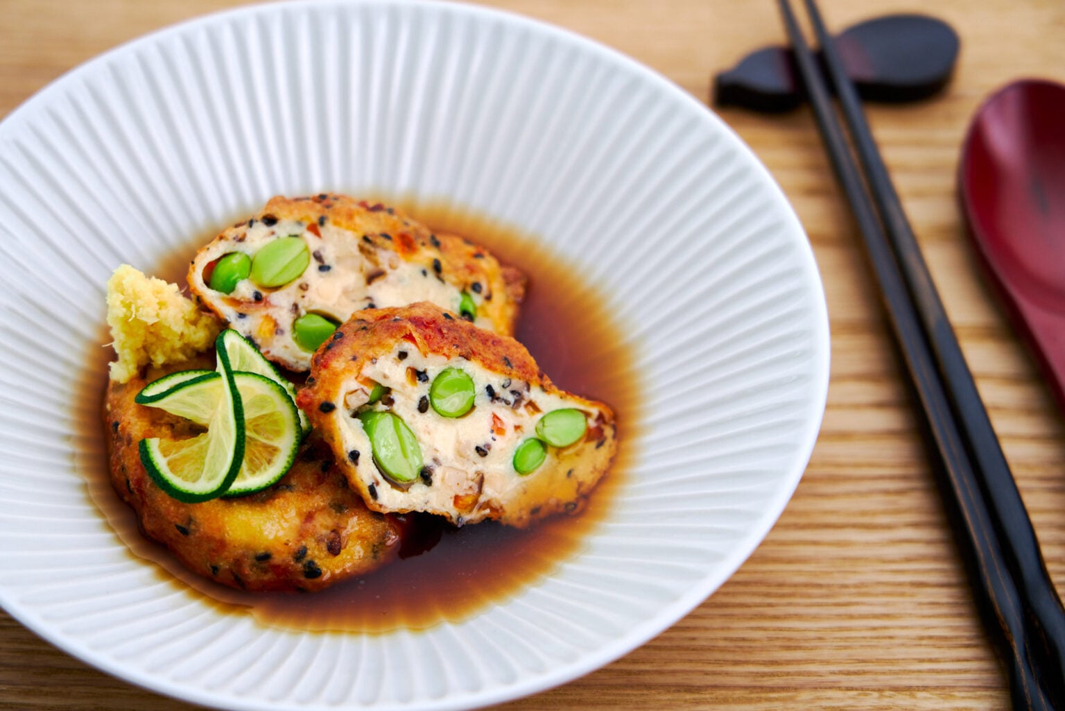 Japanese Tofu Patties Recipe (がんもどき - Ganmodoki)