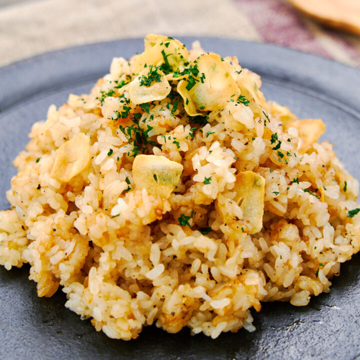 Japanese Garlic Rice - Hibachi Fried Rice Recipe