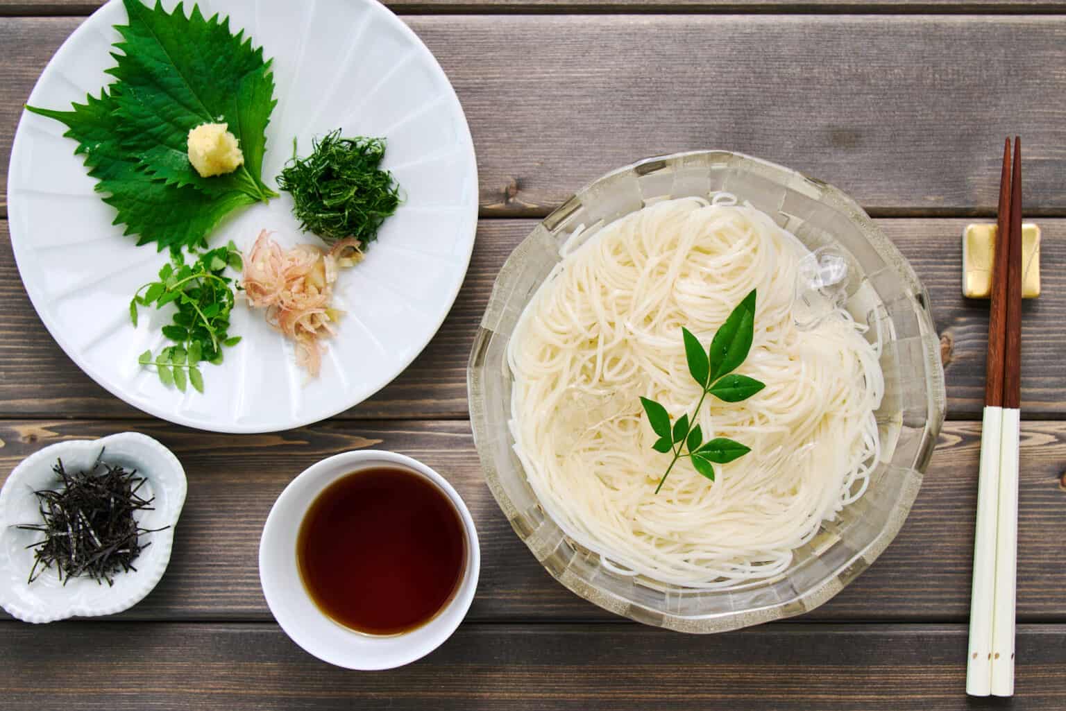 Cold Somen Noodles with Dipping Sauce Recipe