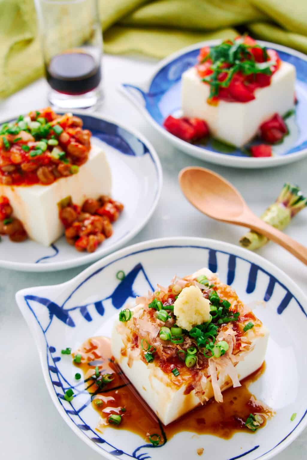 Hiyayakko Recipe - Japanese Cold Tofu Salad