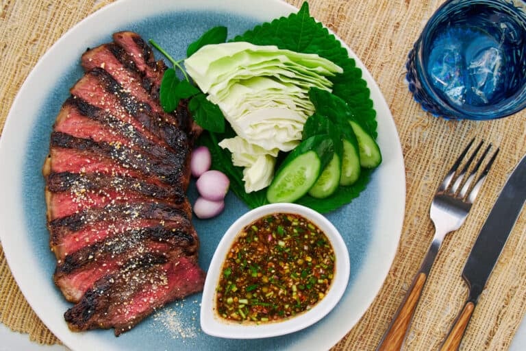 Crying Tiger Beef with Nam Jim Jaew Sauce