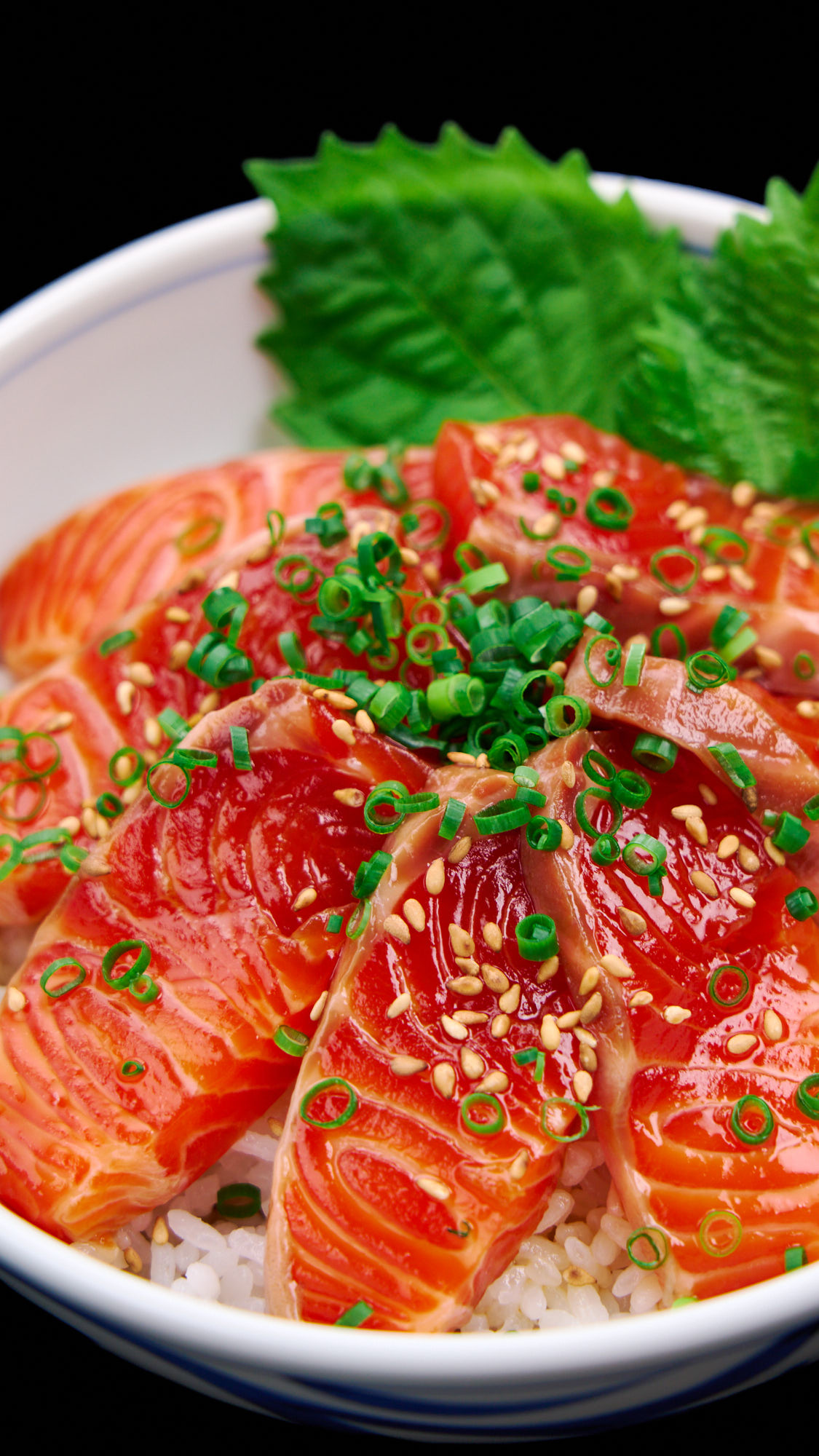 Marinated Salmon Sashimi Donburi